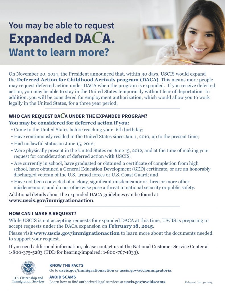Deferred Action for Childhood Arrivals (DACA) (2012) - Immigration History